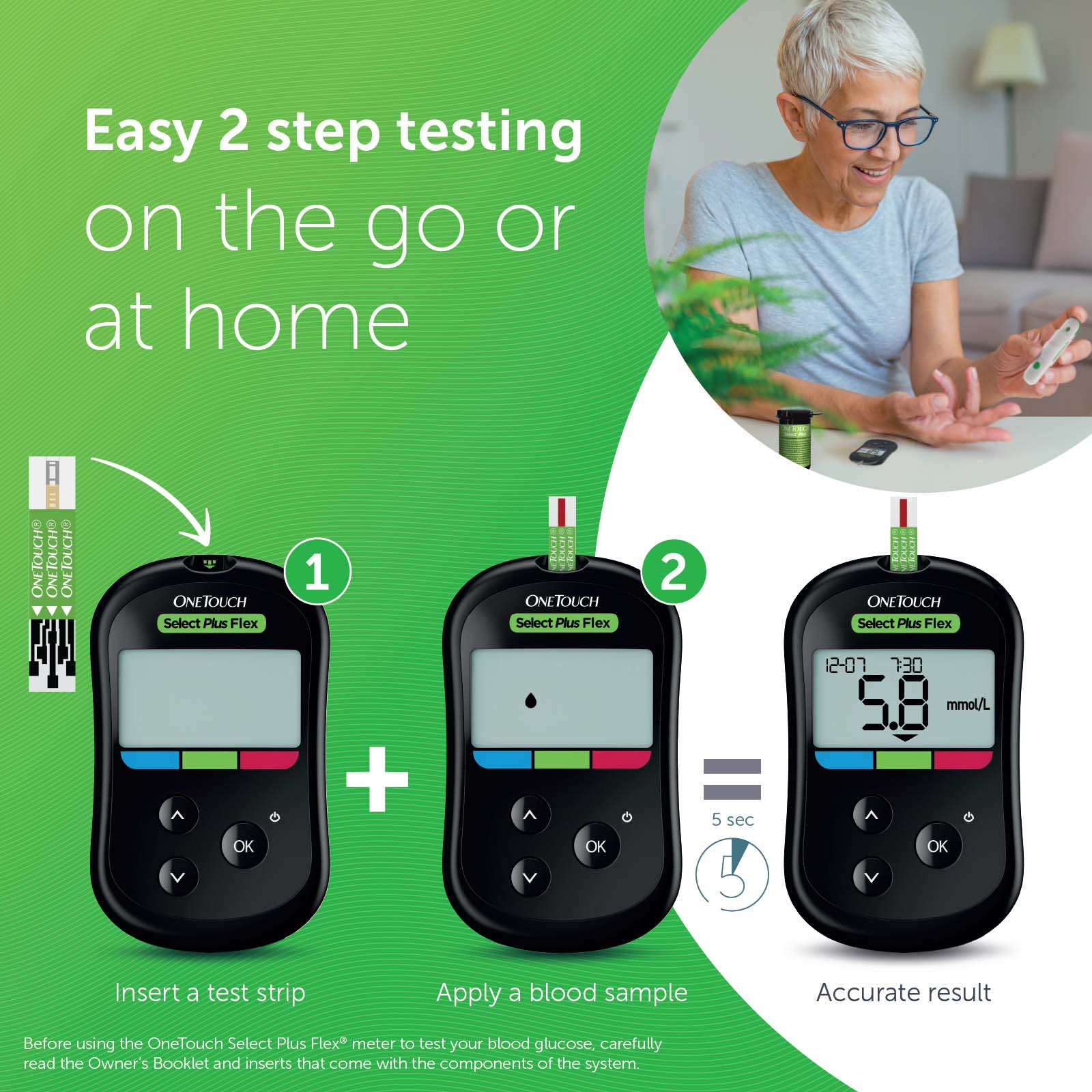 OneTouch Select Plus Flex® meter | Glucose meters